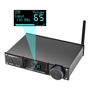 Amazon.com: AIYIMA D05 Bluetooth 5.0 Power Amplifier 120Wx2 Stereo HiFi 2.1 CH Digital Sound ...