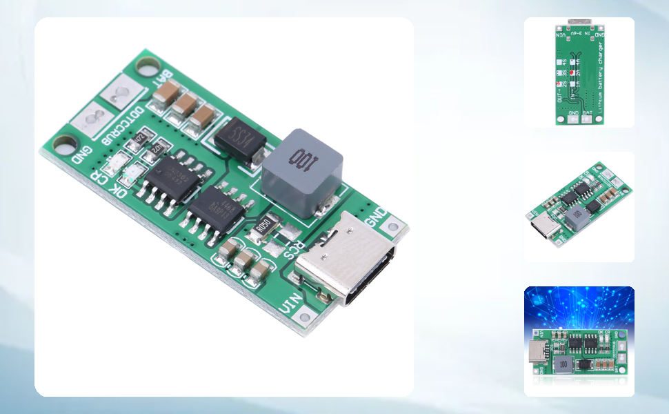 Amazon.com: Walfront DDTCCRUB Battery Charger Module Li‑ion Battery ...