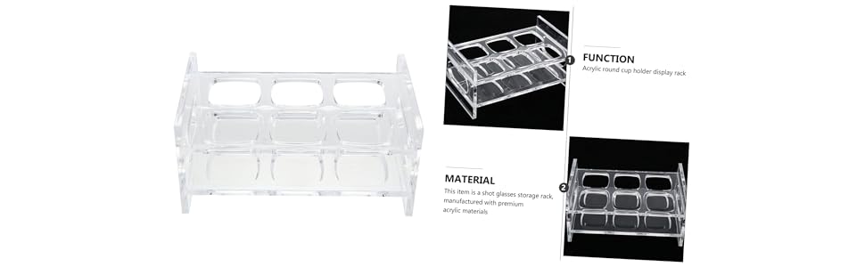 Amazon｜KJHBV アクリルスタンド お酒 棚 日本酒 グラス Glass モニタースタンド シャンパングラス グラス おしゃれ Shots Genericbrands ディスプレイ ...