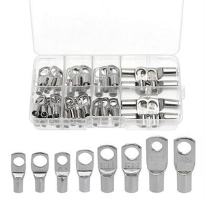 Yuhtech 60PCS Bornes de Tube Cuivre Câble de Soudage Cossé Connecteurs à Sertir kit SC6-SC25 ...