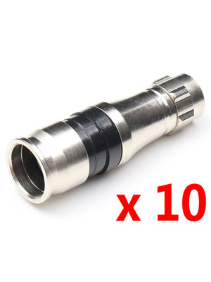 Amazon.com: F Type RG11 Coax Cable Compression Fitting/Connector with ...