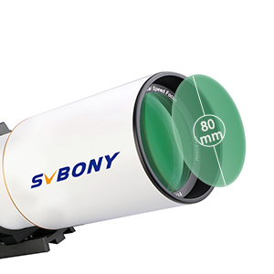 Svbony SV503 Telescope for Astronomy, ED 80mm F7 Doublet Professional Refractor, Chromatic OTA ...