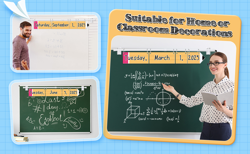 Amazon.com : Chiisong Pencil Classroom Flip Calendar Classroom Bulletin ...