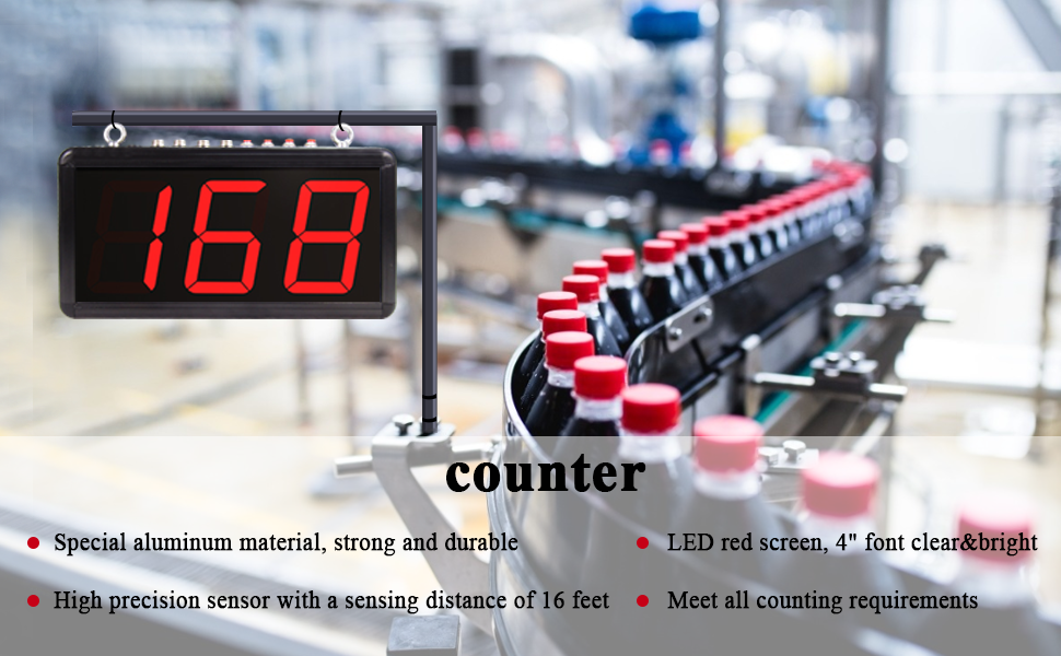 Amazon.com: Digital Led Counter Count Up Down to 999 4in Red Number ...