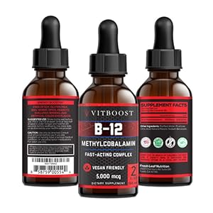 Amazon.com: VitBoost Vegan Liquid B-12 Gotas - 60 x 5000mcg Suplemento sublingual de ...