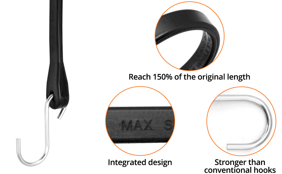 QWORK 21" Tarp Straps for Flatbed Trailers, Adjustable Tarp Straps, 50 ...