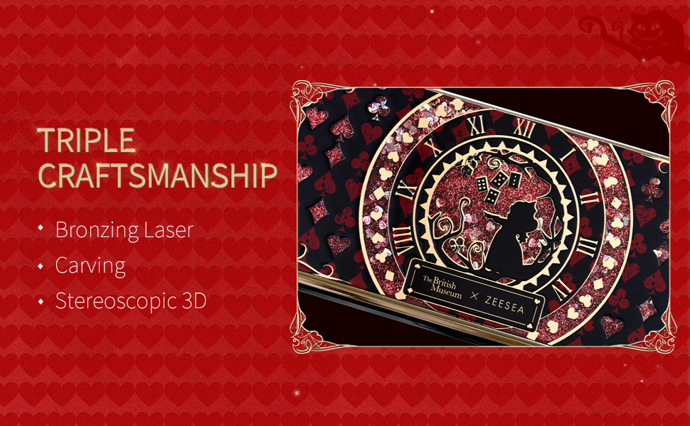 Amazon.com : ZEESEA The British Museum"Alice in Wonderland" 12 Colours Eye shadow Palette ...