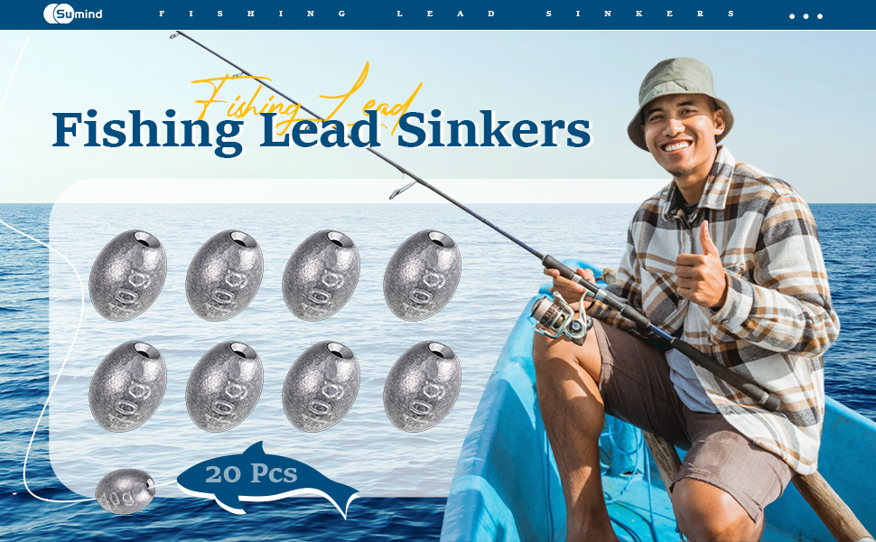 Amazon.com : Sumind 20 Pieces Egg Sinkers Fishing Bass Weights Drop Egg Sinker Fishing Bottom ...