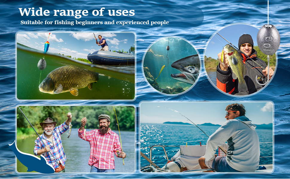 Amazon.com : Sumind 20 Pieces Egg Sinkers Fishing Bass Weights Drop Egg Sinker Fishing Bottom ...