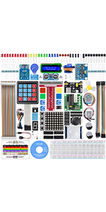Amazon.com: SunFounder 37 Modules Sensor Kit V2.0 for Raspberry Pi 4B 3 ...