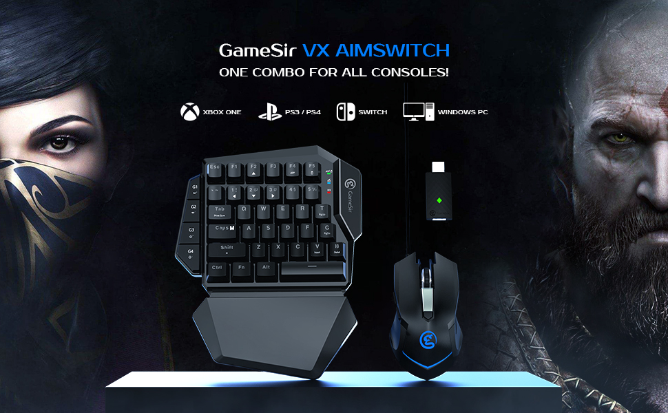 GameSir VX Keyboard and Mouse Adapter for PS4/ Xbox One/Nintendo Switch ...
