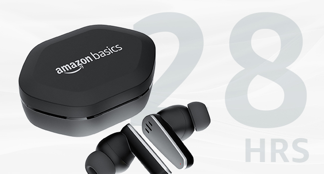 amazon basics Truly Wireless Earbuds with Environmental Noise ...