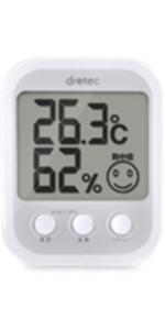 Amazon.co.jp : dretec(ドリテック) 温湿度計 デジタル 温度計 湿度計 大画面 コンパクト O-271WT(ホワイト) : ホーム＆キッチン