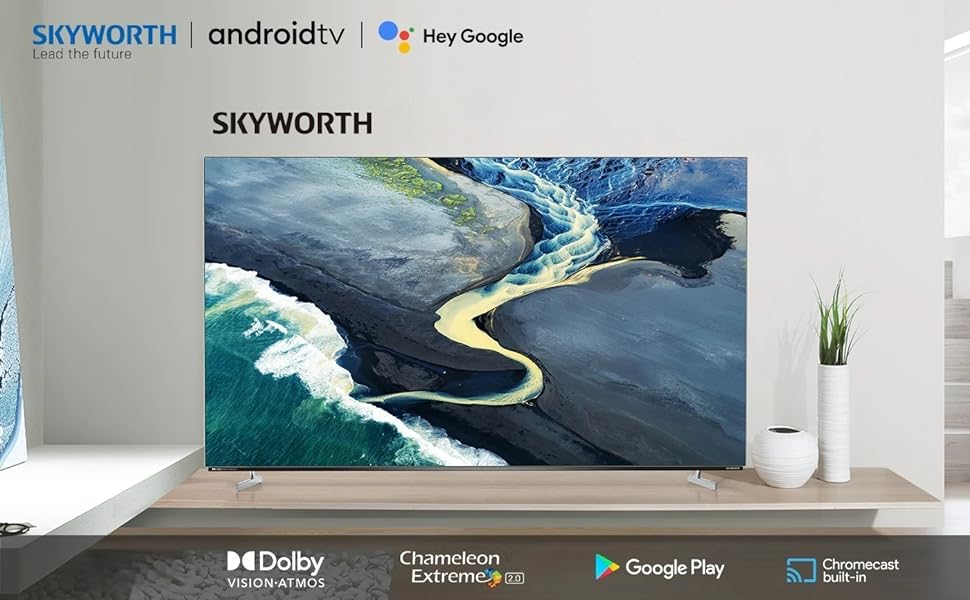 Skyworth 65 Inch 4K LED HDR UHD Smart Google TV ,With Dolby Vision ,DTS Virtual X,YouTube ...