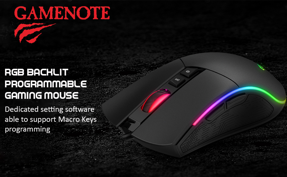 HAVIT GAMENOTE MS1001 7 Buttons RGB BACKLIT Gaming Mouse - 7200Dpi: Buy Online at Best Price in ...