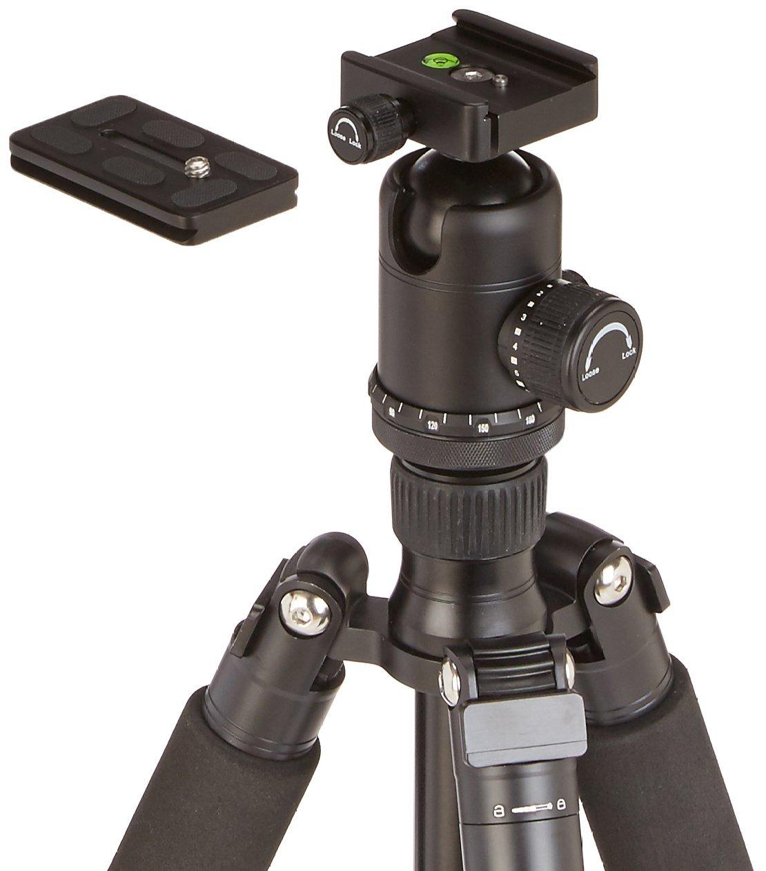 Amazon.com : AmazonBasics 63-Inch Lightweight Aluminum Travel Tripod ...