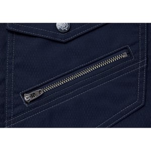 Amazon.co.jp: 自重堂(Jichodo) Jawin 空調服半袖ブルゾン 54040 シルバー 4L : ファッション