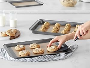 Amazon Basics Silicone Baking Mat Set - Non-Stick, Reusable