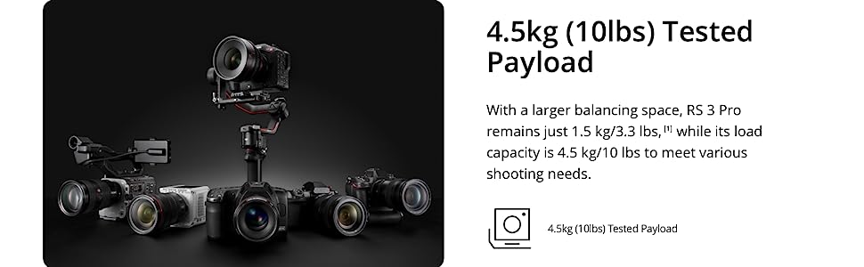 DJI RS 3 Pro - 3-Axis Gimbal Stabilizer for DSLR and Cinema Cameras ...