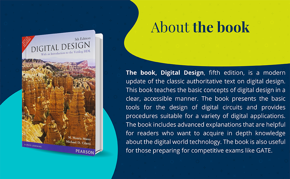 Digital Design: With an Introduction to the Verilog HDL 5th Ed. By Morris Mano (International ...