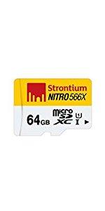 Strontium Nitro 566X 64GB MicroSDXC UHS-1 Memory Card with Adapter and Card Reader - Buy ...