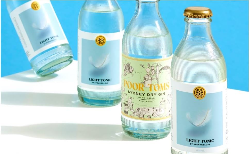 StrangeLove Light Tonic Water, Pack of 4 x 180ml : Amazon.com.au