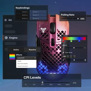 SteelSeries Aerox 5 Wireless – Destiny 2: Lightfall Edition – Lightweight 74g Gaming Mouse ...