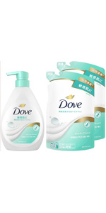 Amazon | Dove(ダヴ) ボディソープ センシティブマイルド (ボディウォッシュ) 本体+詰め替え用 470g+330g×2個 敏感肌 | Dove | ボディソープ 通販