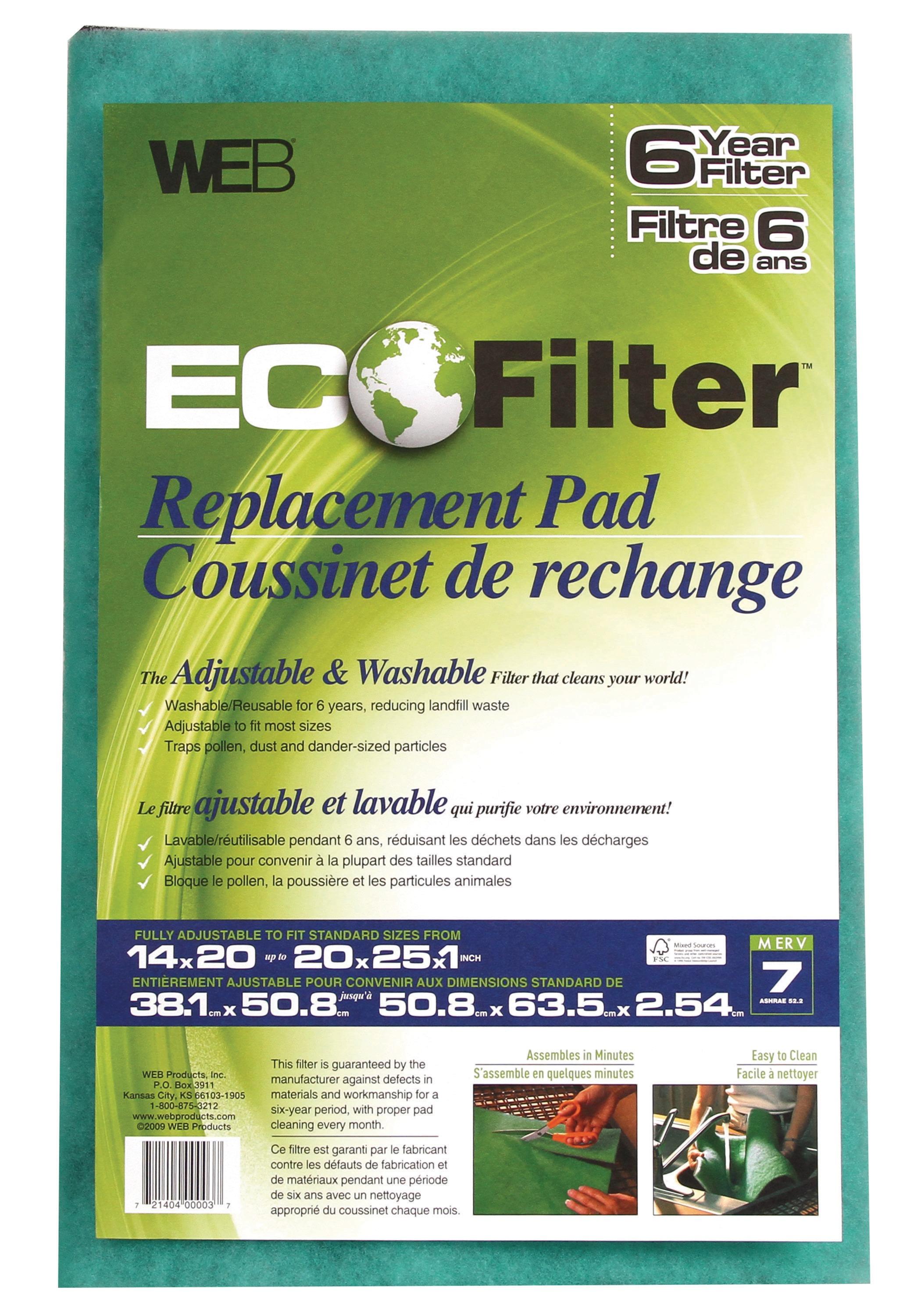Amazon.com: WEB Eco Filter Replacement Pad, 6 Year: Home Improvement