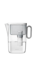 Amazon.co.jp: クリンスイ 浄水器 ポット型 カートリッジ計1個入り [本体CP503-GR]ろ過水容量:1.1L 全容量:1.7L 収納しやすいスマートサイズ PFOS/PFOA ...