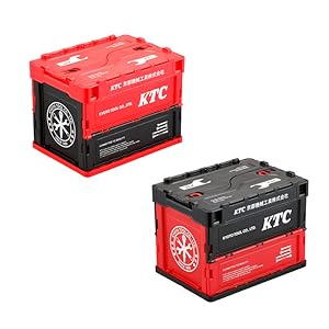 Amazon.co.jp: 京都機械工具(KTC) KTC折りたたみコンテナ 20L ブラック YG-195BK : 車＆バイク