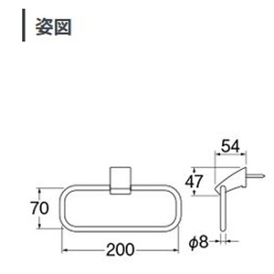 Amazon | SANEI(サンエイ) タオルリング ビス付き ブラック W5701-D | タオルリング