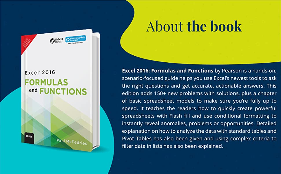 Excel 2016: Formulas And Functions: Paul McFedries: 9789332578616 ...