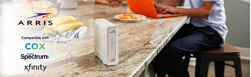 Amazon.com: ARRIS Surfboard mAX Pro W31 Tri-Band Mesh Ready Wi-Fi 6 Router & Surfboard SB6190 ...