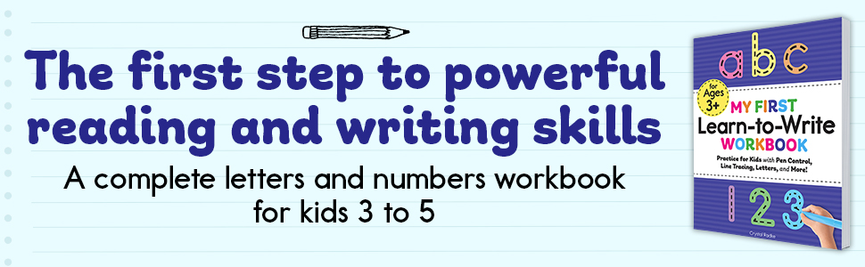 My First Learn To Write Workbook: Practice For Kids With Pen Control ...