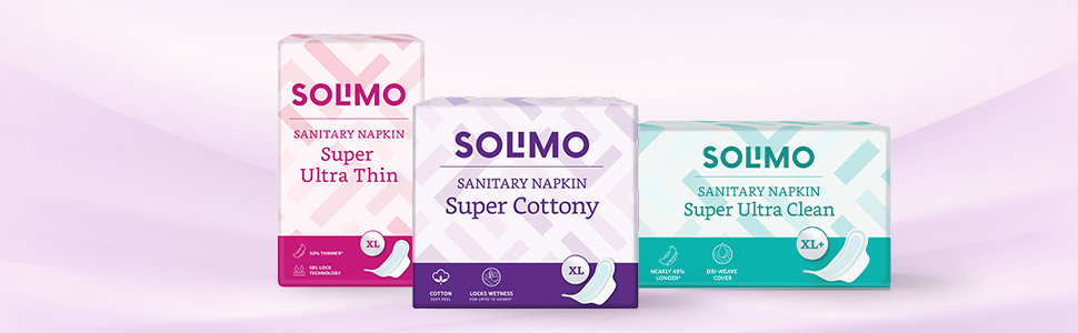 Amazon Brand - Solimo Super Cottony XL 120 pads | 40pads x 3 | Cottony soft texture for comfort ...