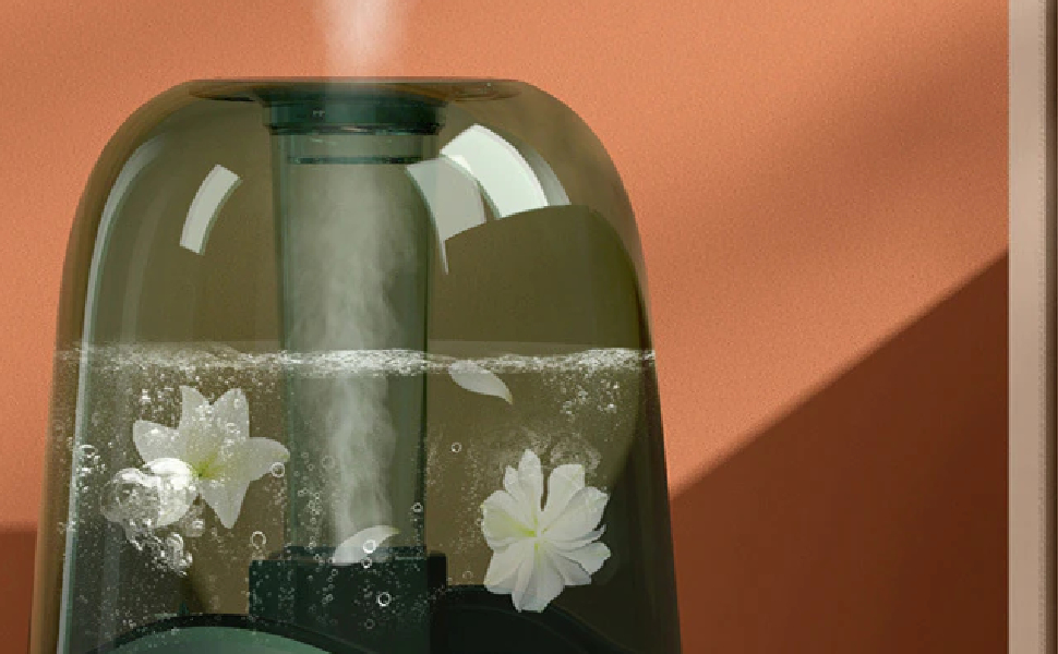 Deerma F329 Crystal Clear Ultrasonic Cool Mist Humidifier 5L Capacity Silent Aromatherapy ...