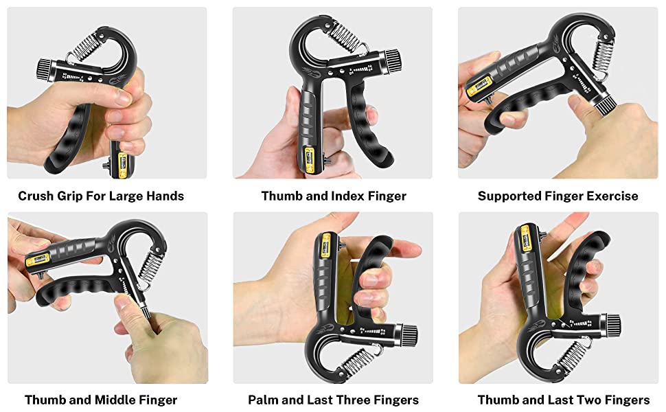 Serveuttam Hand Gripper Forearm Exercise Equipment - Hand Gripper 60 kg with Counter ...