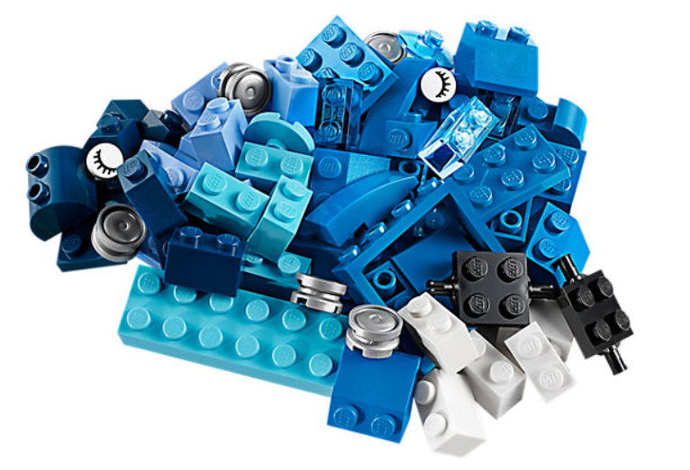 Amazon.com: LEGO Classic Blue Creativity Box 10706 Building Kit: Toys ...