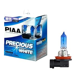 Amazon | PIAA ( ピア ) ハロゲンバルブ 【プレシャスホワイト 4800K】 H11 12V55W 2個入り H-787 | ハロゲンバルブ | 車＆バイク
