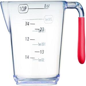 Amazon.com: Colourworks Measuring Jug Set, 3-Piece Plastic Measuring Jug with 200, 400 and 900ml ...