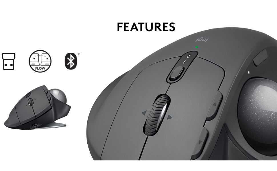 Logitech MX Ergo Advanced Wireless Trackball/Mouse - Graphite" ): Buy Online at Best Price in ...