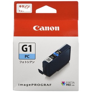 Amazon.co.jp: Canon 純正インクタンク PFI-G1フォトシアン PFI-G1PC 小 : パソコン・周辺機器