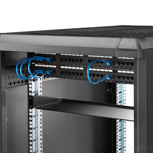 Amazon.com: StarTech.com 2-Post 42U Mobile Open Frame Server Rack and 2U Server Rack Shelf ...