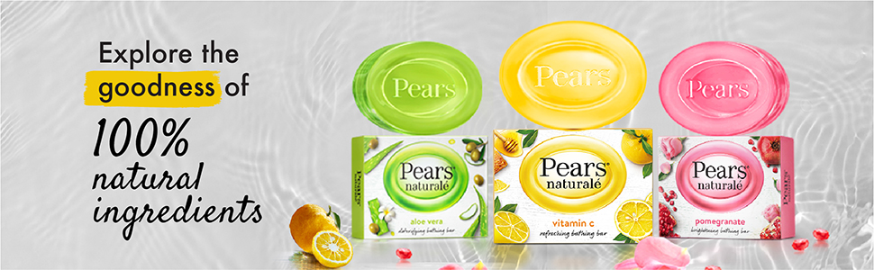 Buy Pears Naturale Refreshing Vitamin C 100g Bathing Bar with Natural Vitamin C Extract | for ...