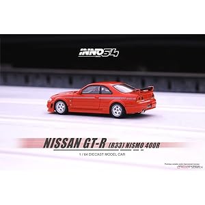Amazon | Inno Models 1/64 ニッサン スカイライン GT-R (R33) NISMO 400R スーパークリアレッド II 完成品 IN64-400R-SCR ...