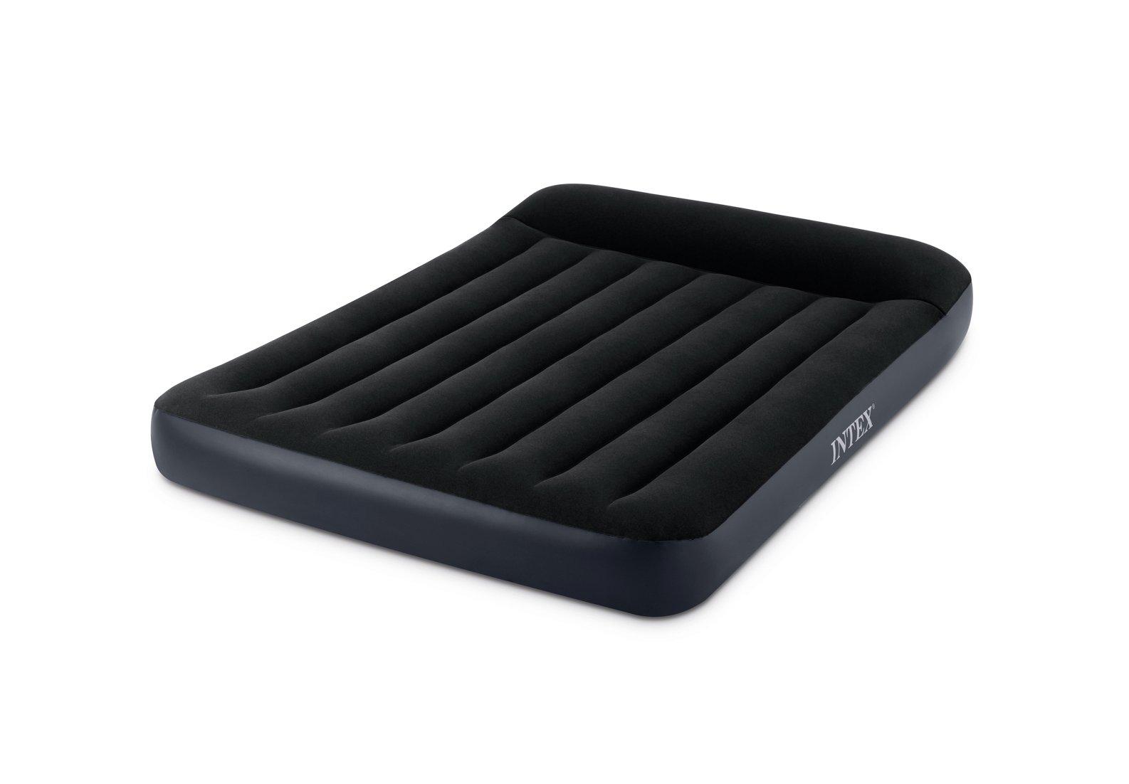 Intex Pillow Rest Classic Airbed with Built-in Pillow and Electric Pump ...