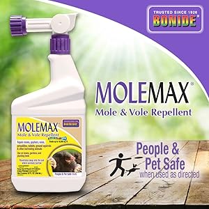 Amazon.com: Bonide MOLEMAX Mole & Vole Repellent, 32 oz Ready-to-Spray Animal Repellent for ...