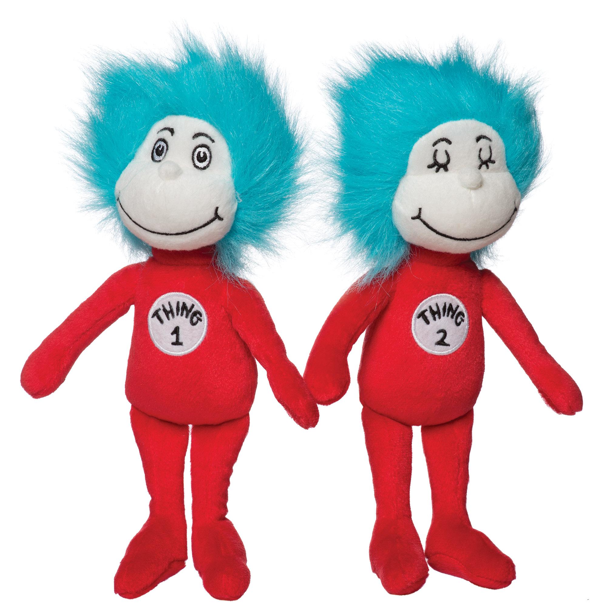 Manhattan Toy Dr. Seuss Thing 1 and Thing 2 Plush Toy Set: Amazon.com ...