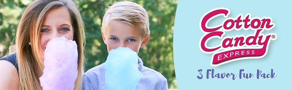 Amazon.com: Cotton Candy Express Fun Pack | Kit Features Cherry, Blue ...